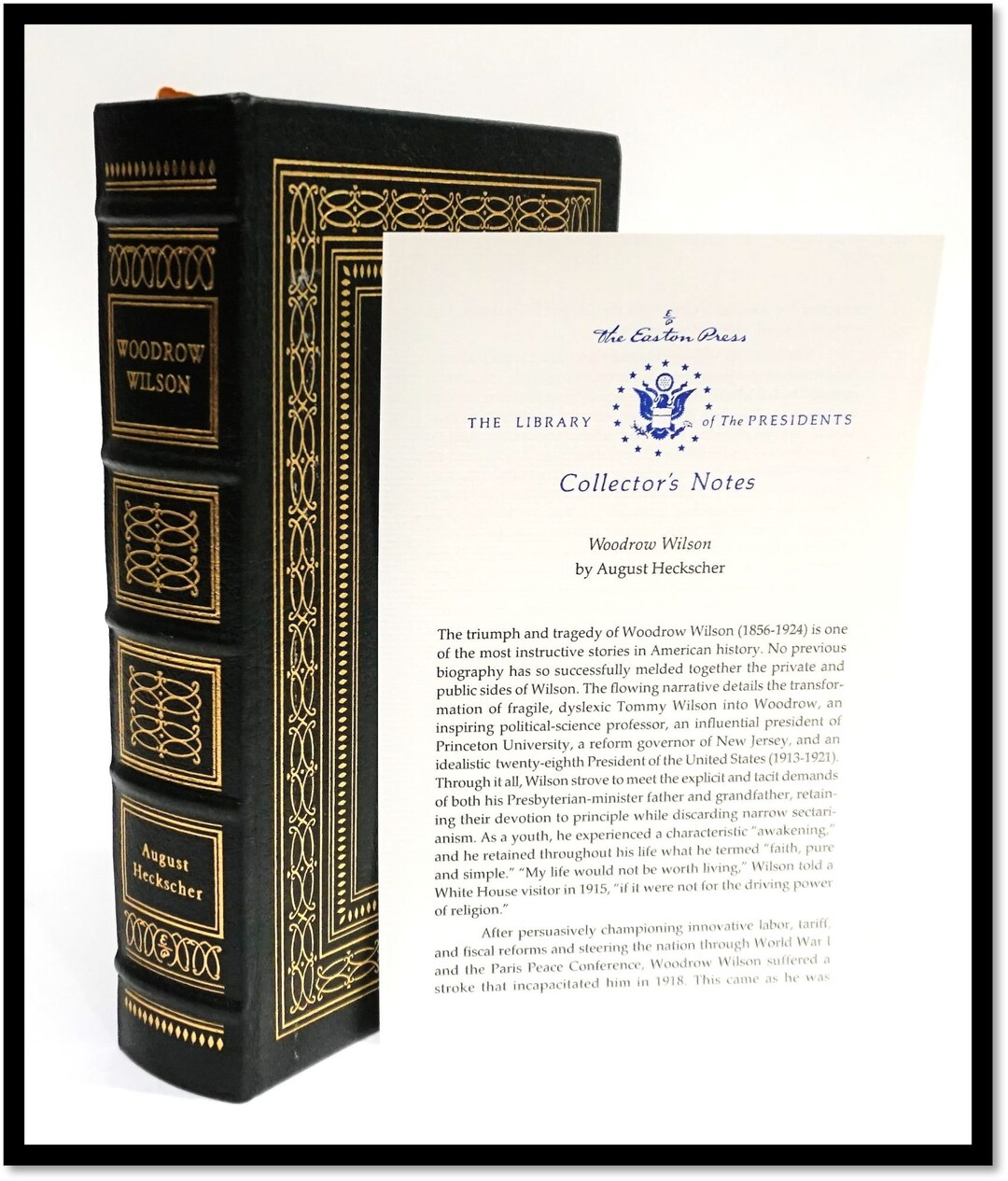 Easton Press Woodrow Wilson August Heckscher Library of Presidents - Etsy