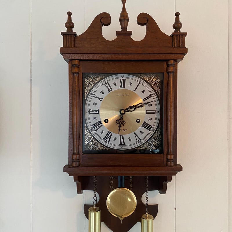 Antique Pendulum Wall Clock - Etsy