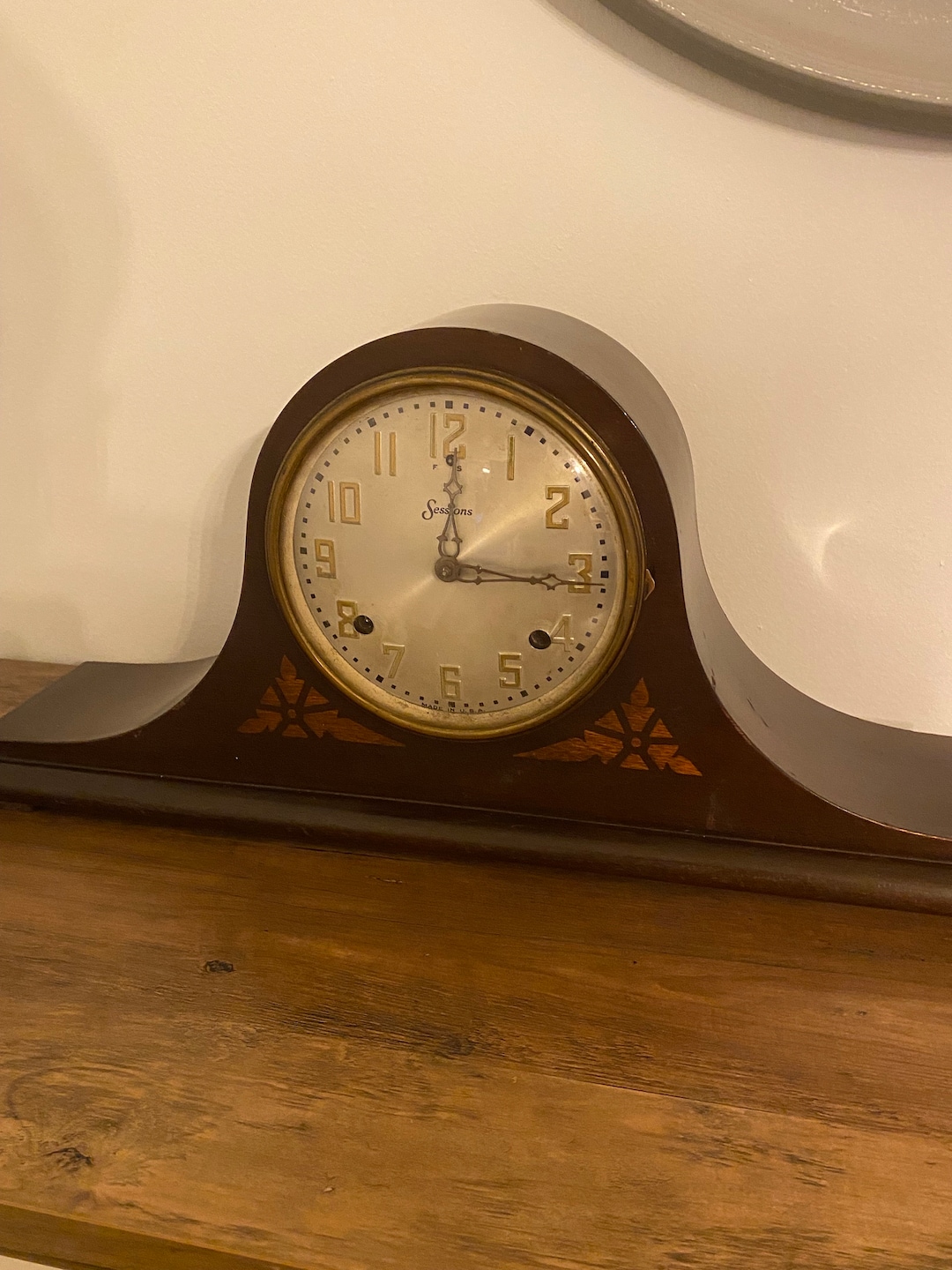 Vintage Sessions Mechanical Mantle Clock Chiming Mantle Clock Restored ...
