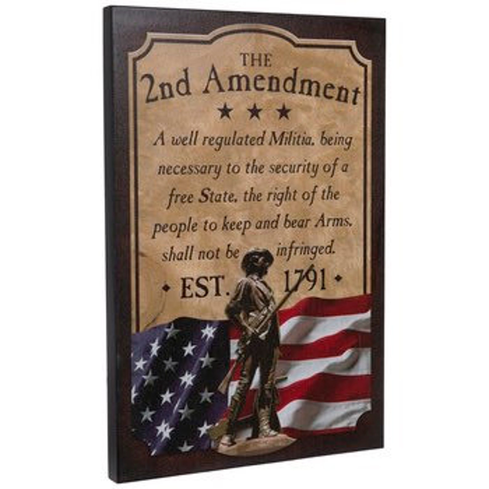 2nd Amendment Wood Wall Decor Patriotic Decor | Etsy