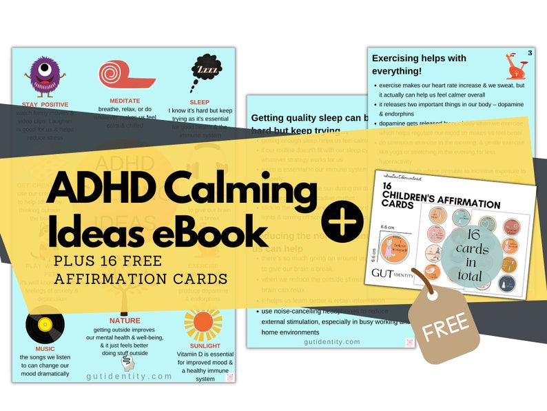 ADHD Calming Ideas 9-page Ebook for Strategies on Relaxation, Stress ...