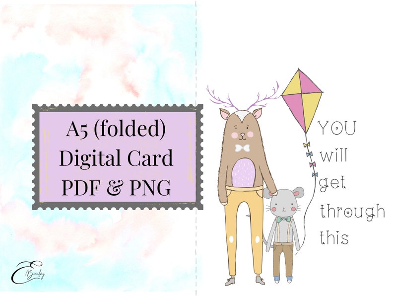 ADHD Card Printable Encouragement Card. 'you Will Get Through This ...