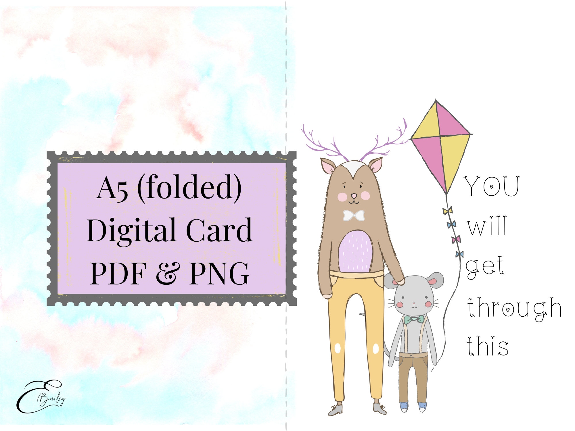 ADHD Card Printable Encouragement Card. 'you Will Get Through This ...