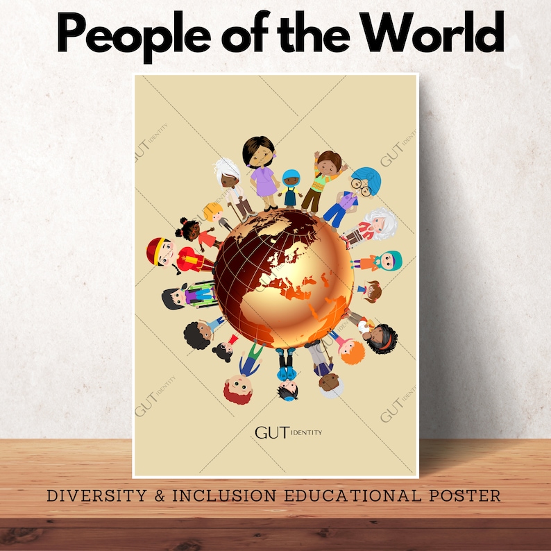 People of the World- Digital Download PDF PNG JPG - Diversity ...