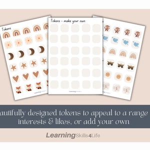 Token Reward System - Children & Teens With ASD, ADHD, Challenging or ...