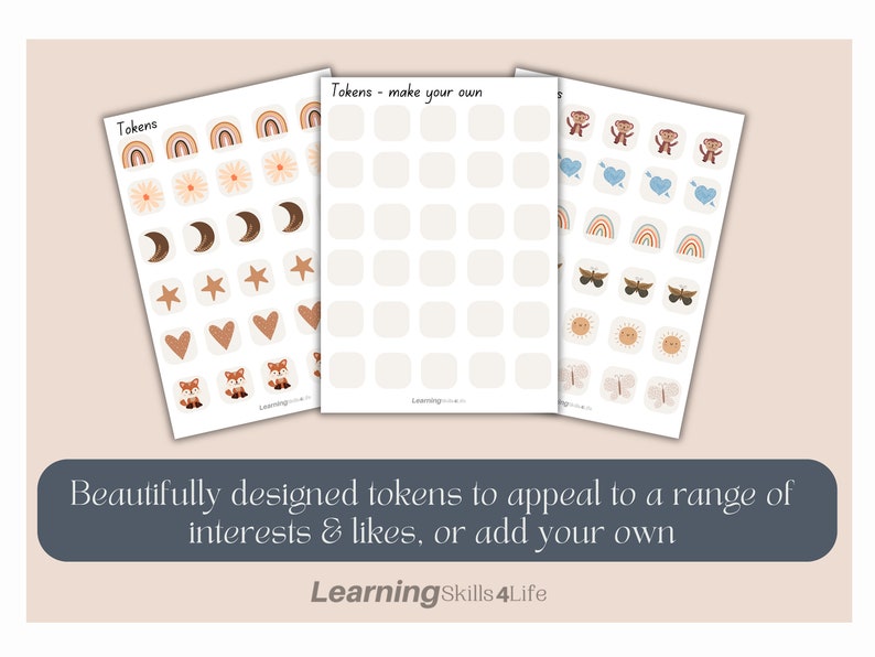 Token Reward System Children & Teens With ASD, ADHD, Challenging or ...