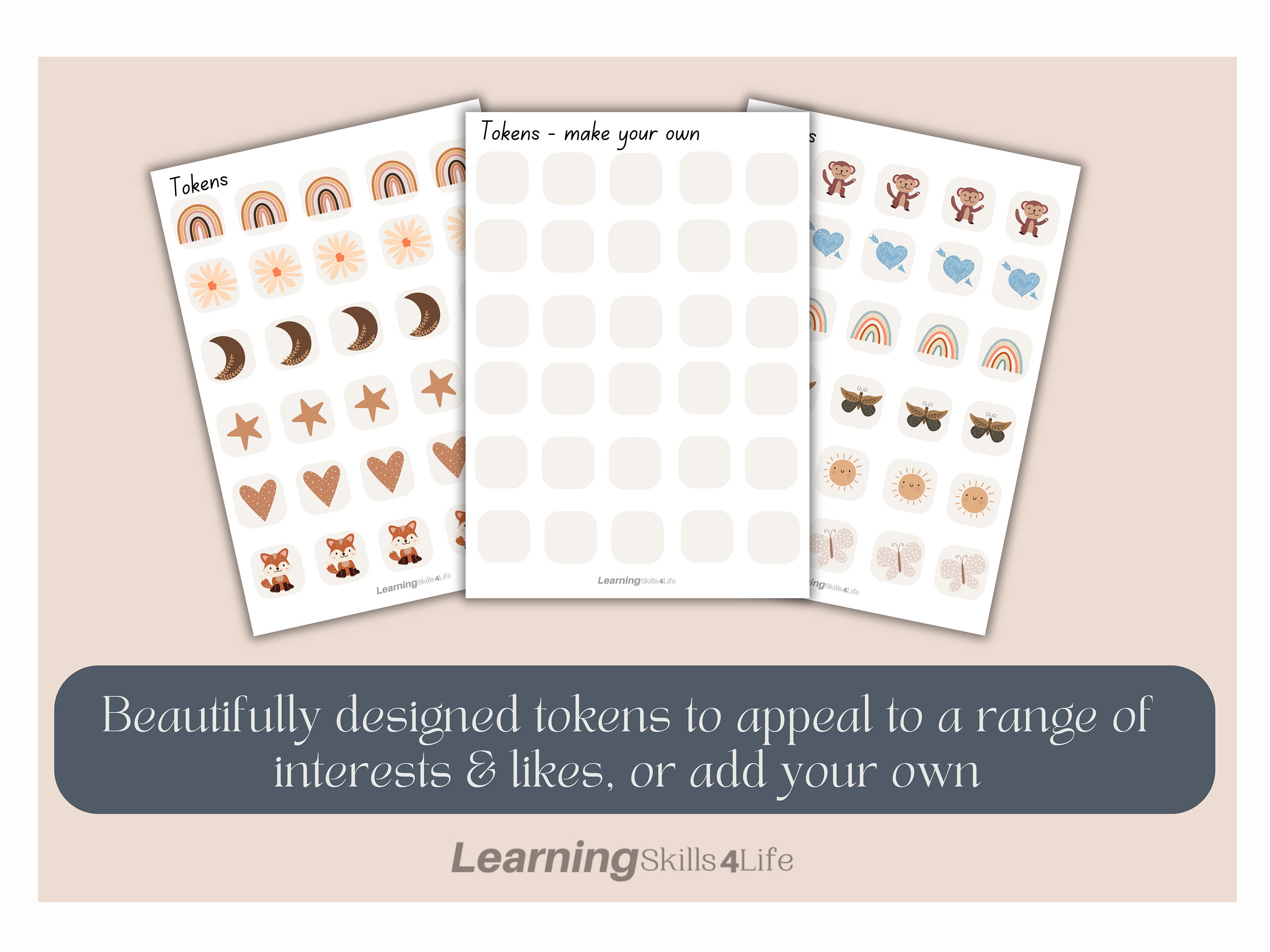 Token Reward System Children & Teens With ASD, ADHD, Challenging or ...