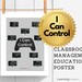 I Can Control - A4 Poster -digital Download - ADHD Poster- Behaviour ...