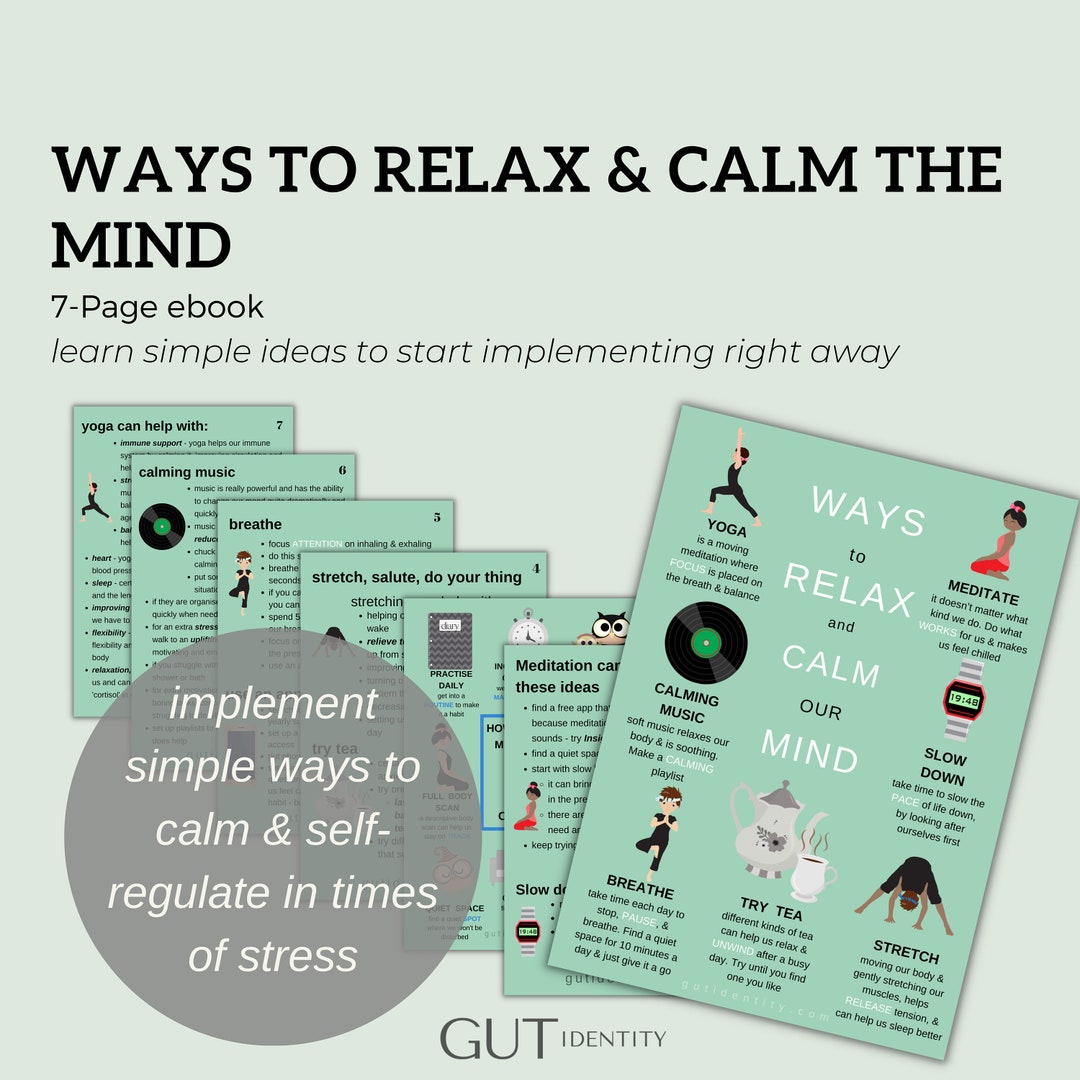 Ways to Relax and Calm Our Mind- 7-page Ebook - Personal Development ...