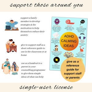 Calming Ideas for Individuals With ADHD, ASD & Anxiety -adhd and Asd Resources + 24 Free Calming ...