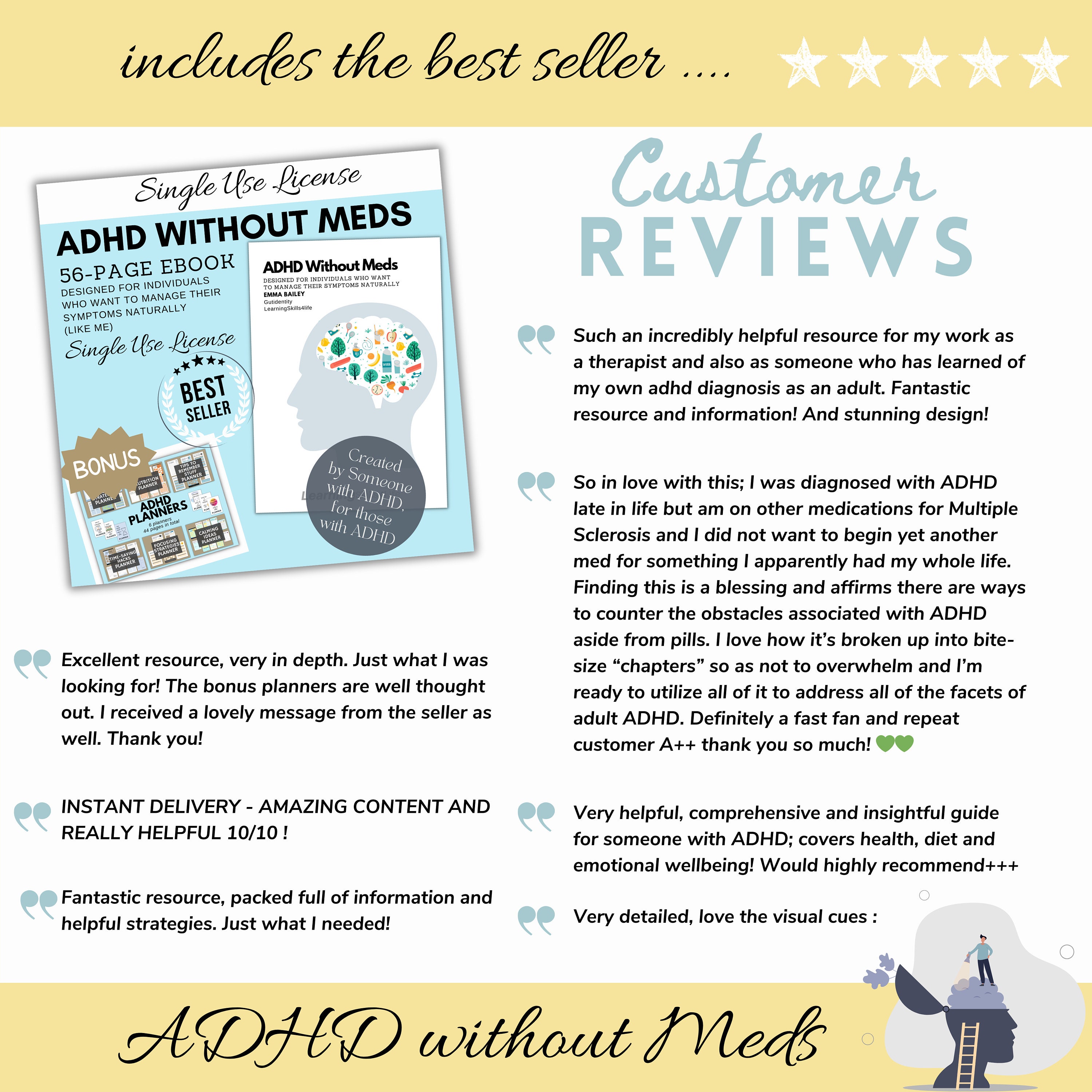 ADHD Coaching & Therapy BUNDLE - Multiple-use License, Adhd Planners ...