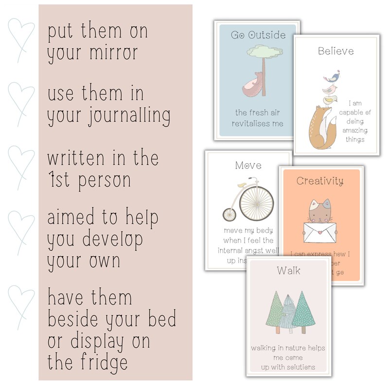 Emotional Regulation Affirmation Strategy Cards (36) for Women With ...
