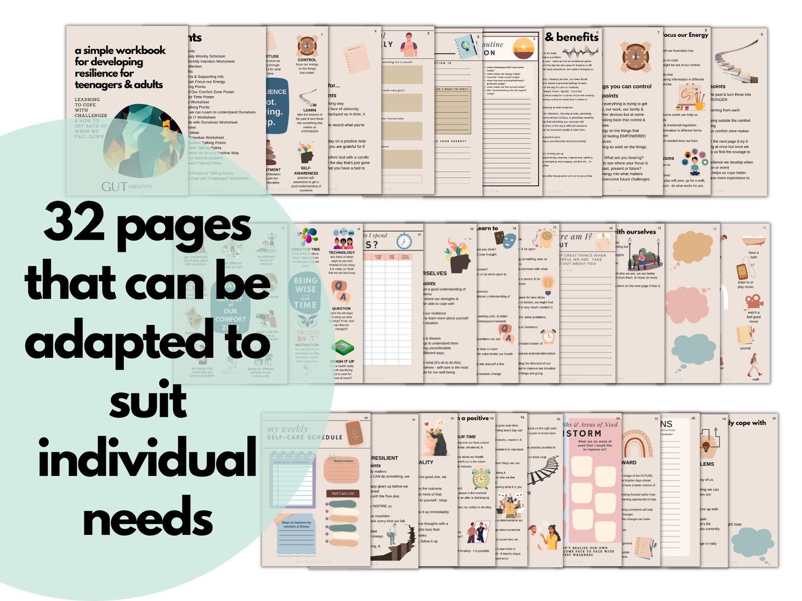 Resilience Workbook for Teenagers and Adults Counselling, Teaching ...