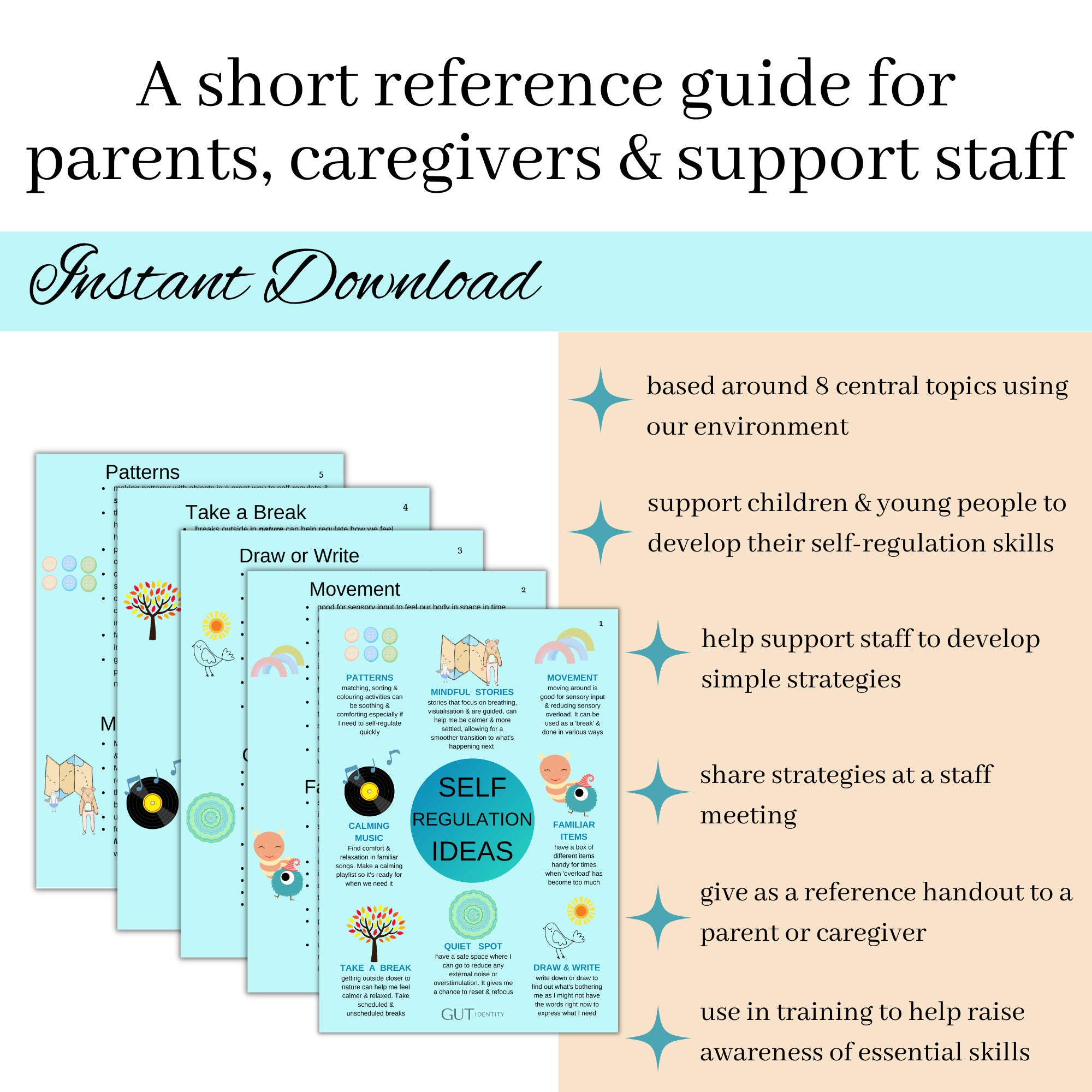 Self-regulation Ideas for Children Ebook for School & Home Settings ...