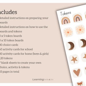 Token Reward System - Children & Teens With ASD, ADHD, Challenging or ...