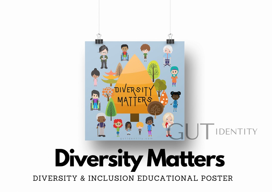 Diversity Matters Poster 8 X 8 & 8 X 10" Digital Download -PNG JPG PDF ...