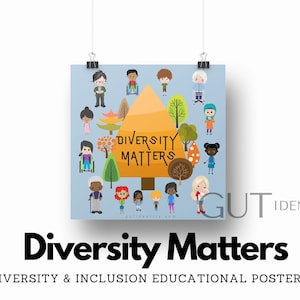 Diversity Matters Poster 8 X 8 & 8 X 10" Digital Download -PNG JPG PDF ...