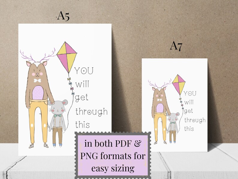 ADHD Card Printable Encouragement Card. 'you Will Get Through This ...