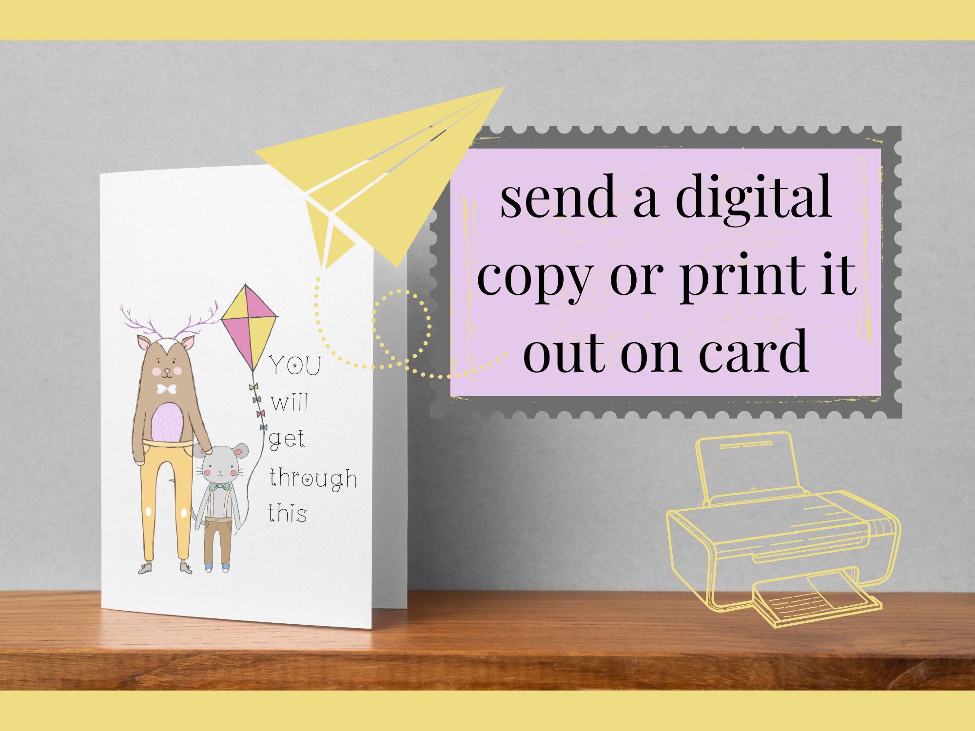 ADHD Card Printable Encouragement Card. 'you Will Get Through This ...