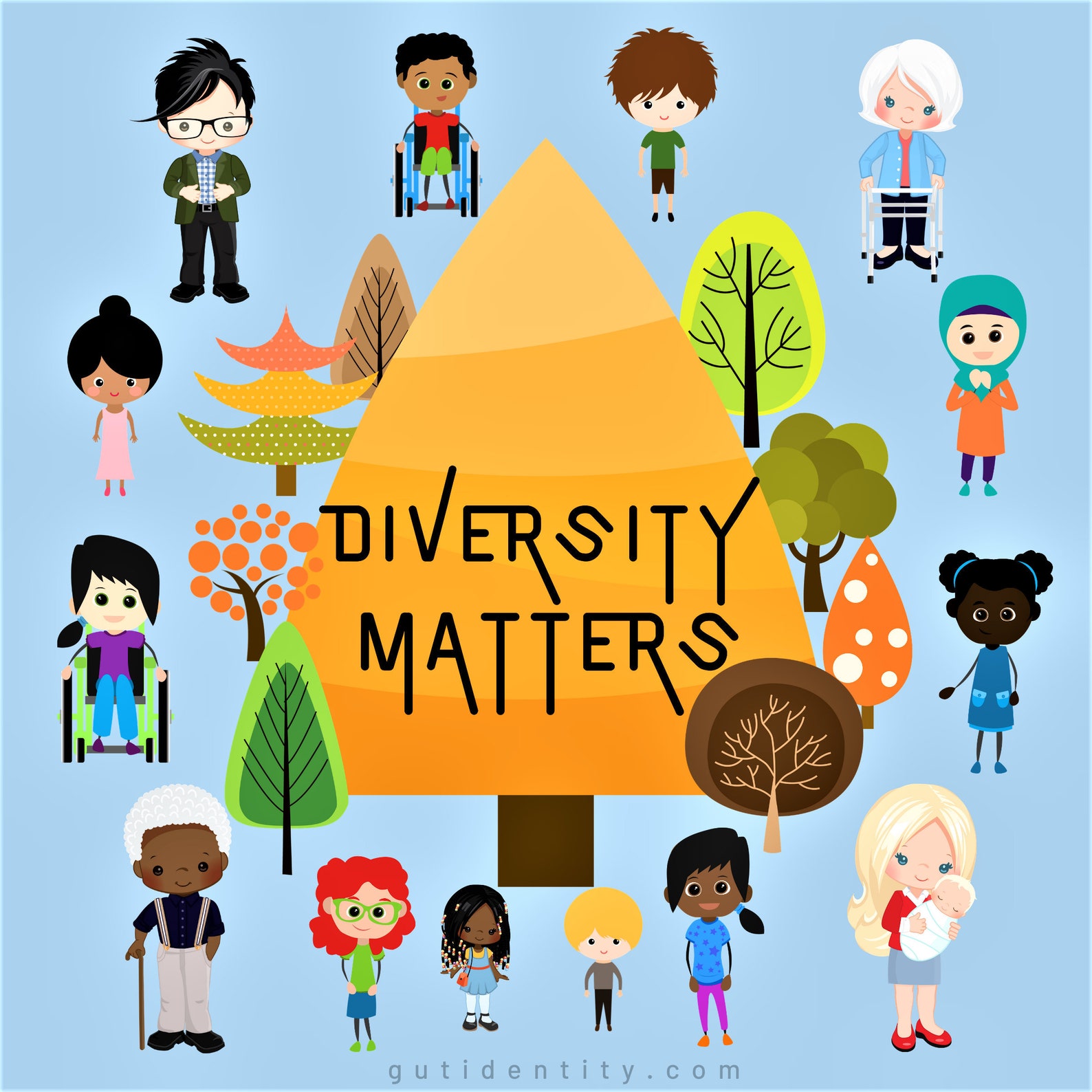 Diversity Matters Poster 8 x 8 & 8 x 10 99c Digital Download | Etsy