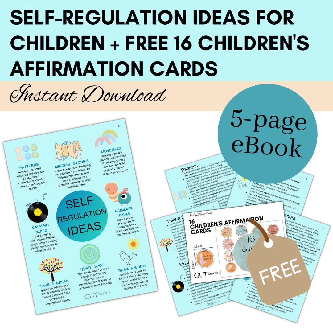 Self-regulation Ideas for Children Ebook for School & Home Settings ...