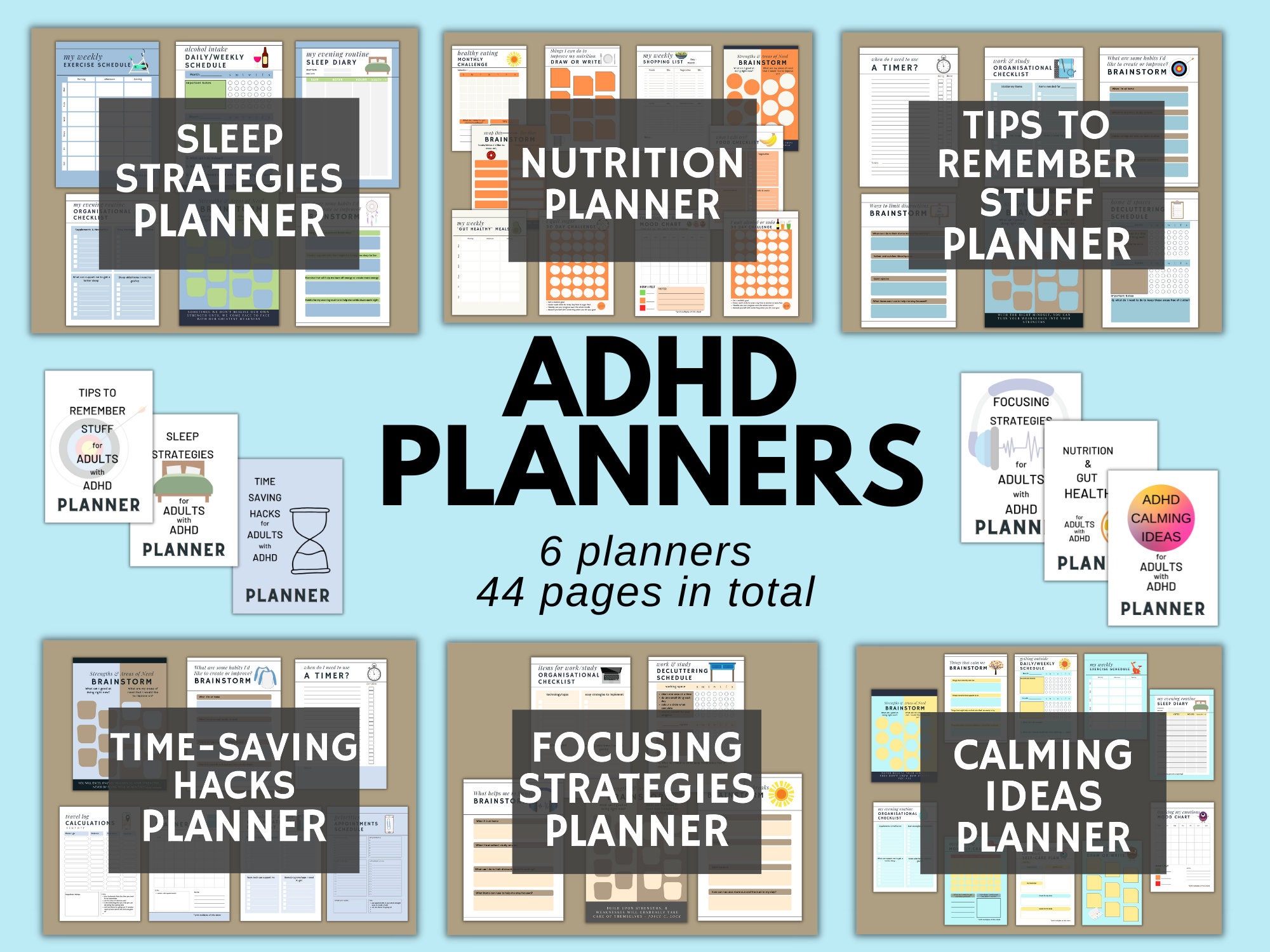 ADHD Without Meds Ebook – Natural Symptom Management, Planner (single ...