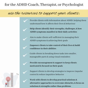 ADHD Coaching & Therapy BUNDLE - Multiple-use License, Adhd Planners ...