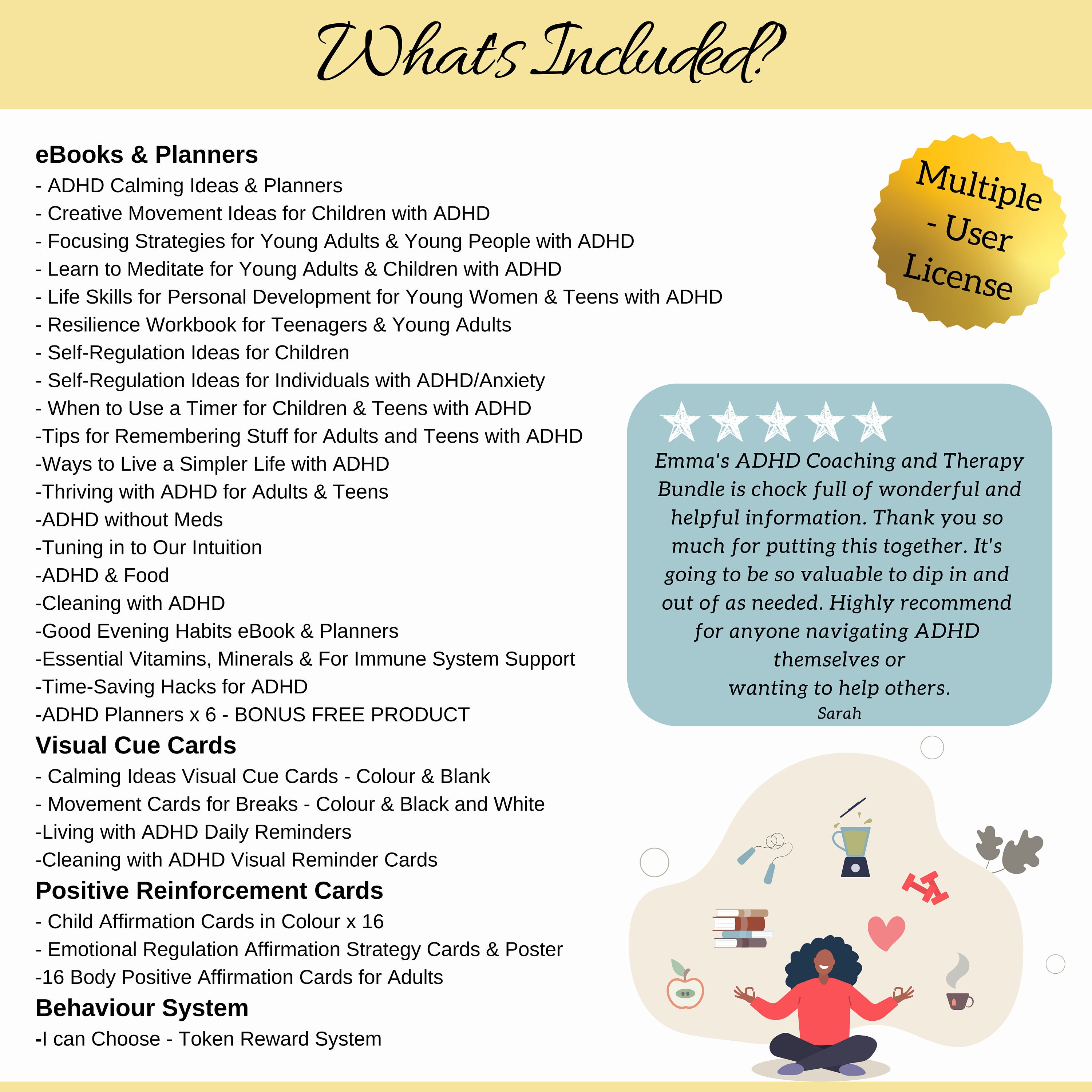 ADHD Coaching & Therapy BUNDLE Multiple-use License, Adhd Planners and ...