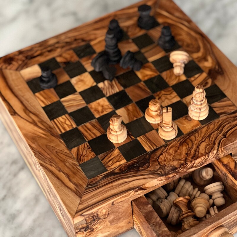 Scacchiera in legno - Etsy Italia