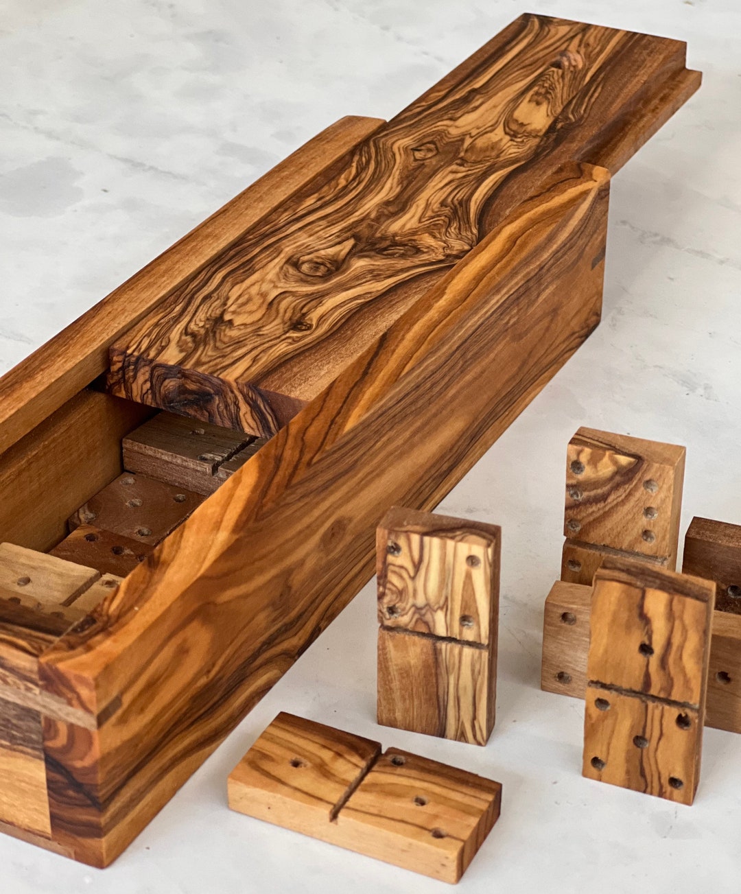 Personalized Wooden Dominoes Gift Box for Gifting With Storage Box ...