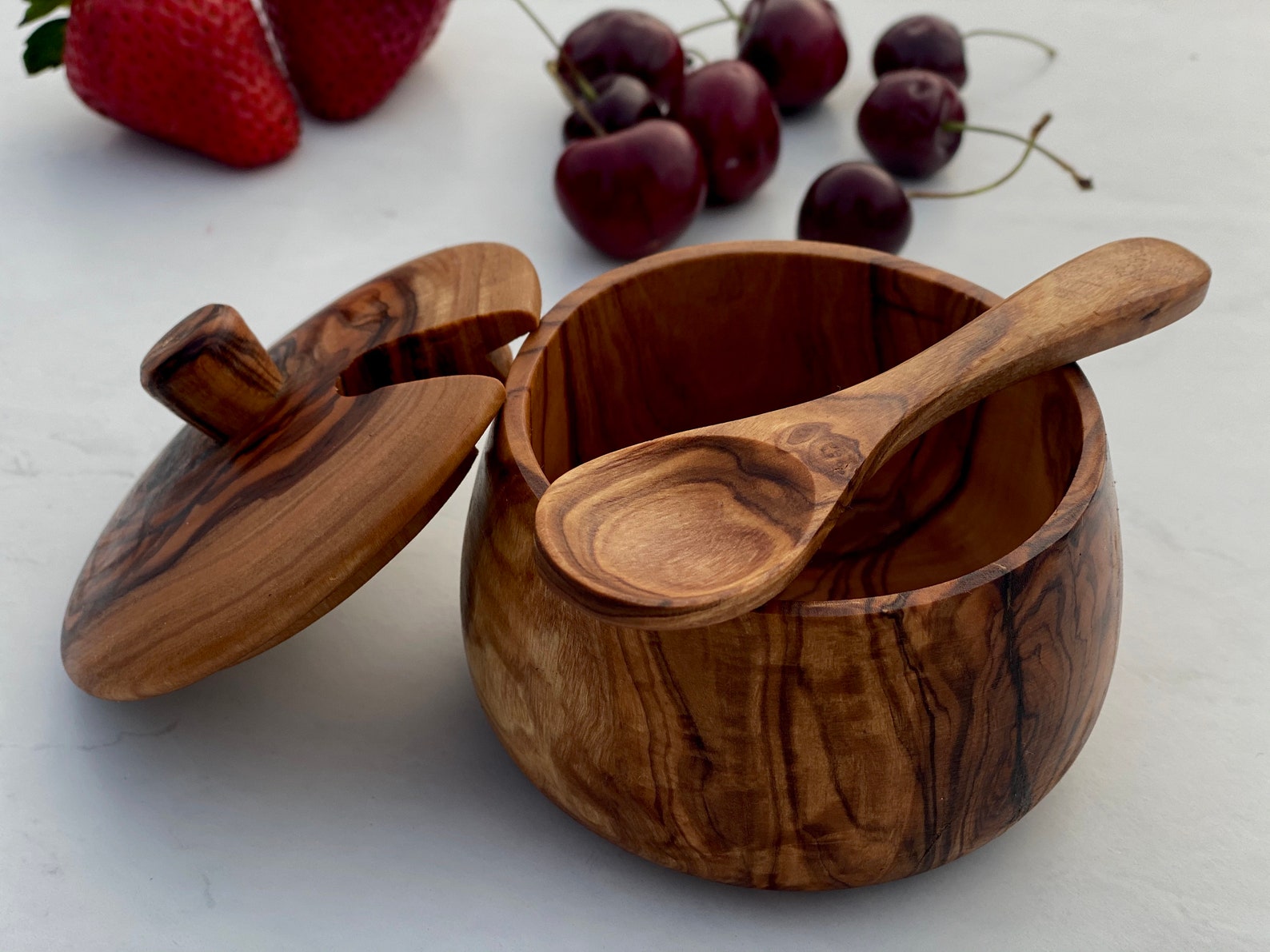 Personalized Wooden Spice Bowl, Wooden Sugar Bowl, Wooden Bowl With ...