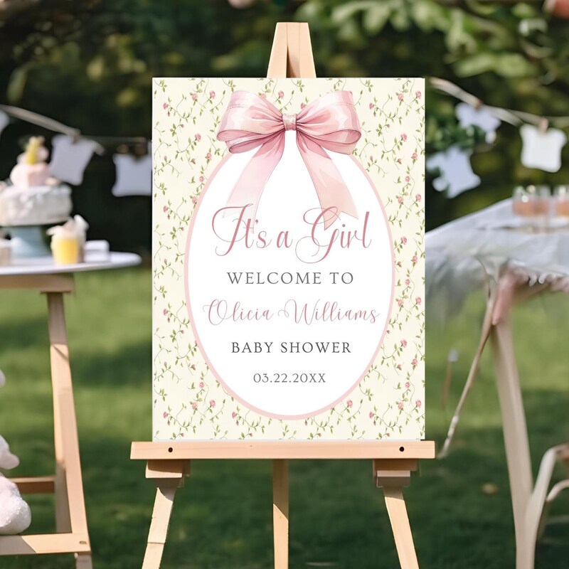 Coquette Welcome Poster - Etsy