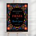 Spanish Fiesta Birthday Welcome Sign, Mexican Floral Theme, Bienvenidos ...