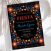 Spanish Fiesta Birthday Invitation, Mexican Floral and Confetti Theme ...