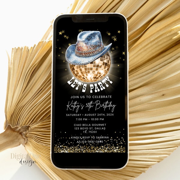 Disco Cowboy Birthday Party - Etsy