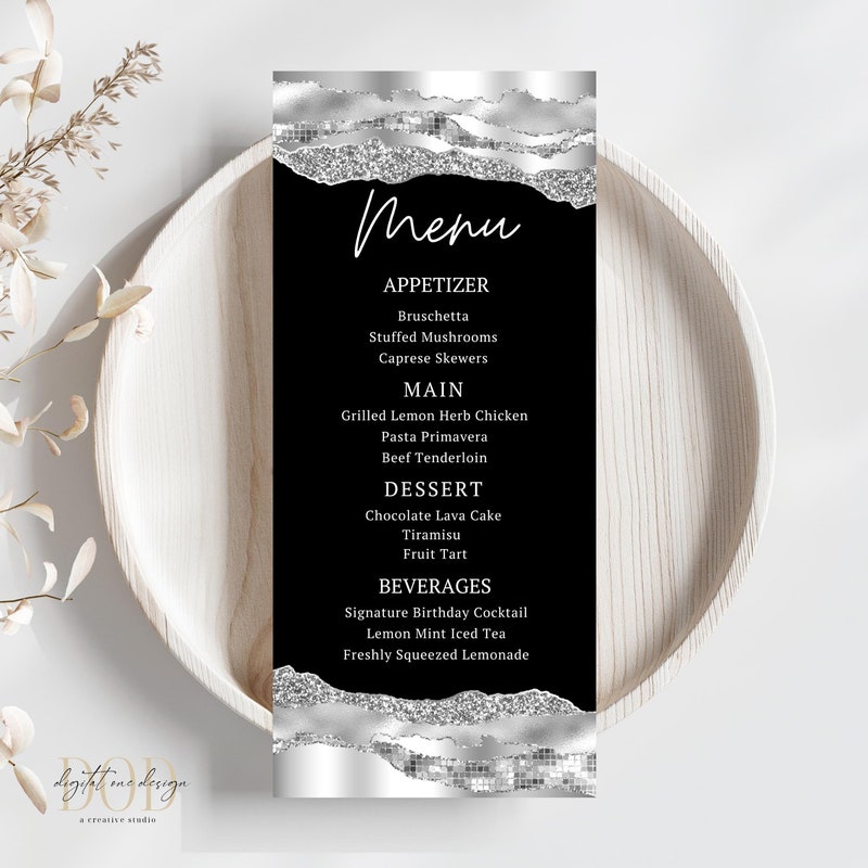 Luxury Menu Cards - Etsy