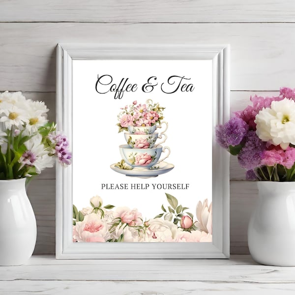Coffee and Tea Sign - Etsy