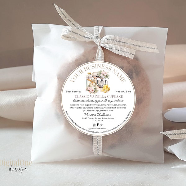 Circle Labels - Etsy