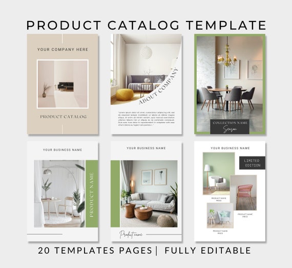 Product Catalog Template Pricing Guide Template Line Sheet | Etsy