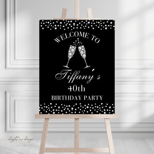 Diamonds Cups Menu Cards Template, Black & Silver Theme Celebration ...
