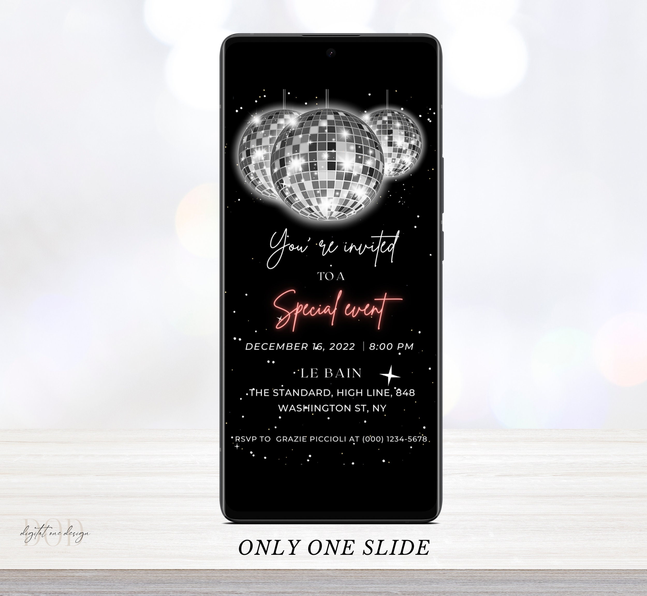 Animated Video Invitation, Disco Ball Invitation, Special Event ...