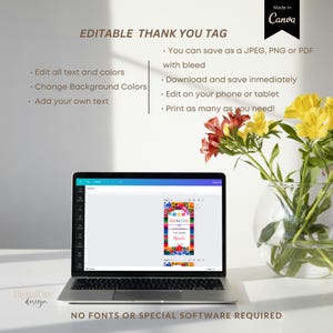 Editable Spanish Thank You Favor Tags, Mexican Floral Theme Party ...