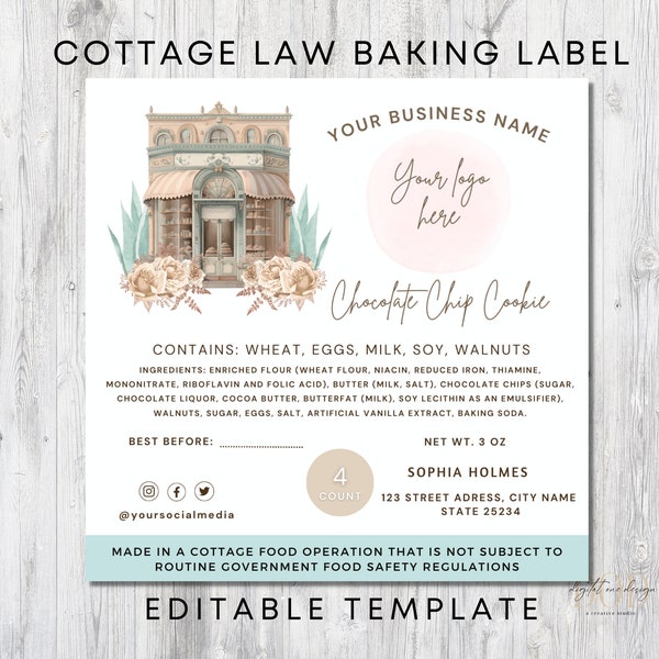 Texas Cottage Food Label - Etsy