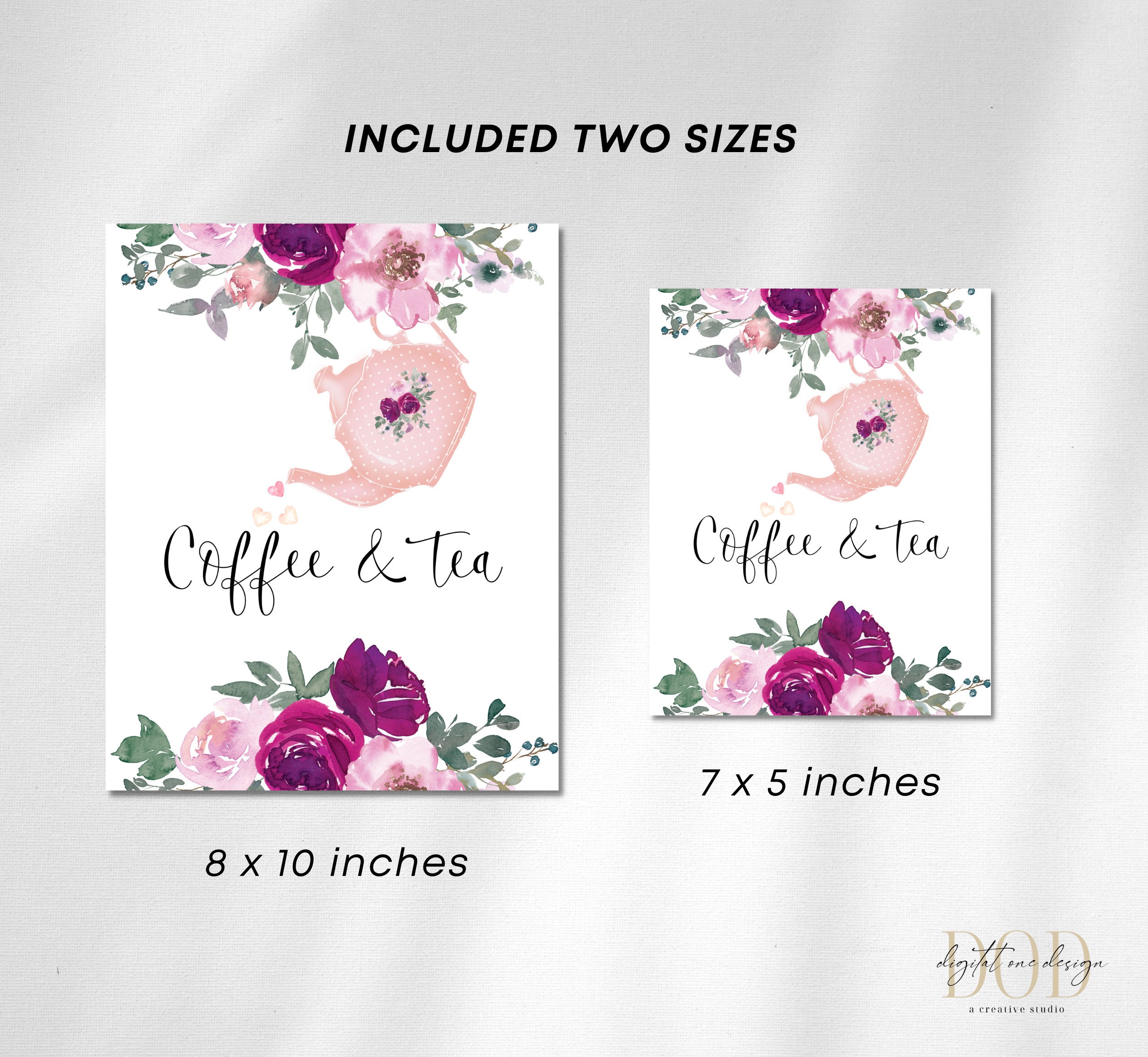 Coffee & Tea Sign Coffee Lover Gift Instant Donwload - Etsy