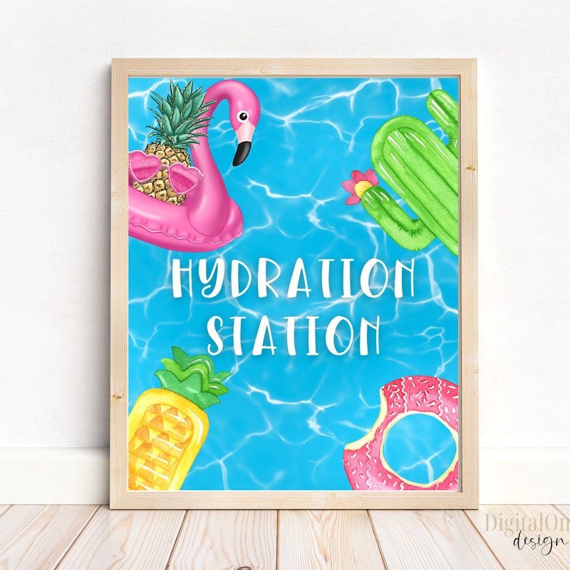 Hydration Station Sign - Etsy