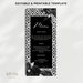 Editable Black and White Menu Card Template, Art Deco Abstract Black ...