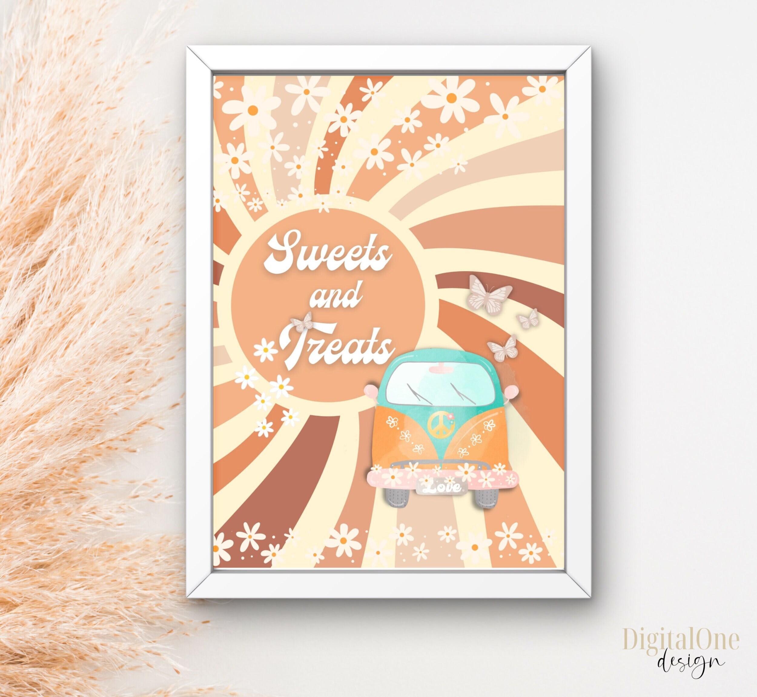 Groovy Sweets and Treats Printable Sign Printable Sign - Etsy
