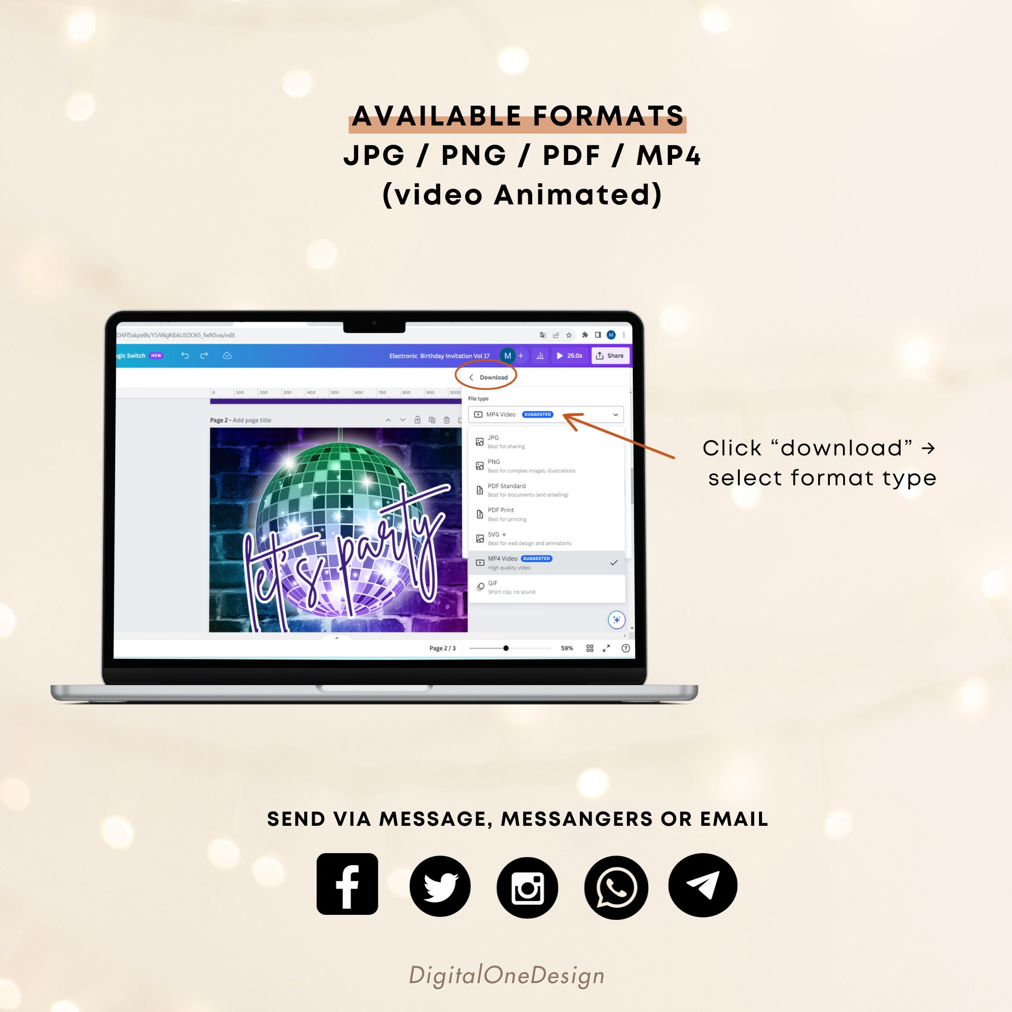 Double Birthday Party Invitation, Chic Black & Gold Bow With Diamonds ...