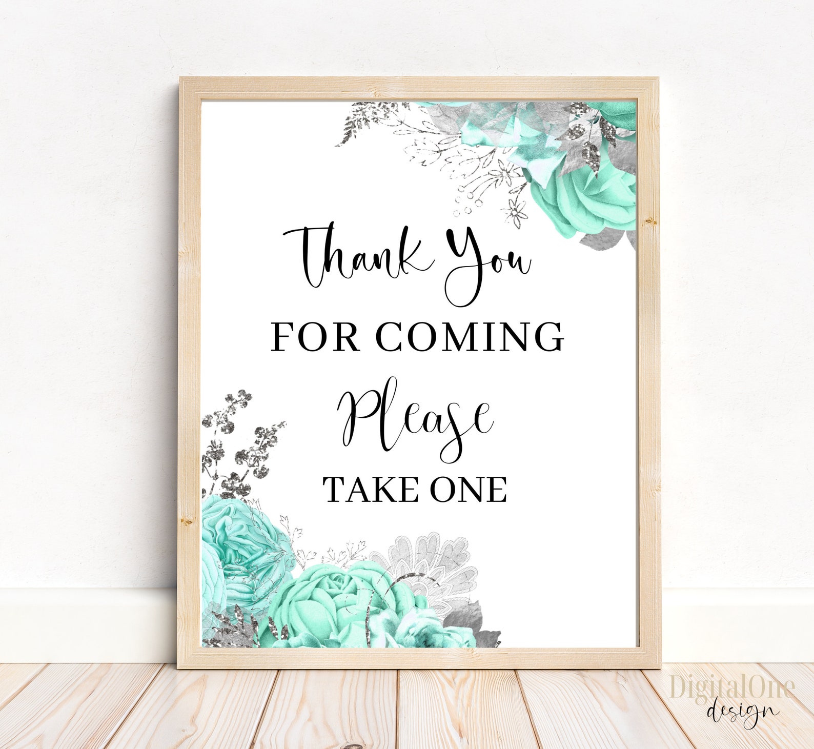 Thank You for Coming Please Take One Sign Printable, Favors Sign ...