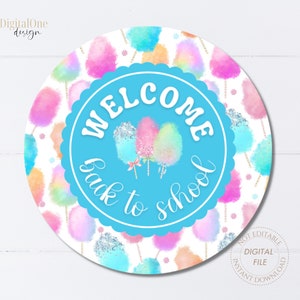 Printable Welcome Back to School Tag, First Day of School Gift Tag ...